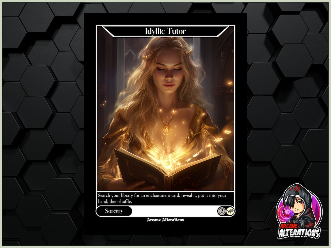Idyllic Tutor Full Art Custom Card - Etsy