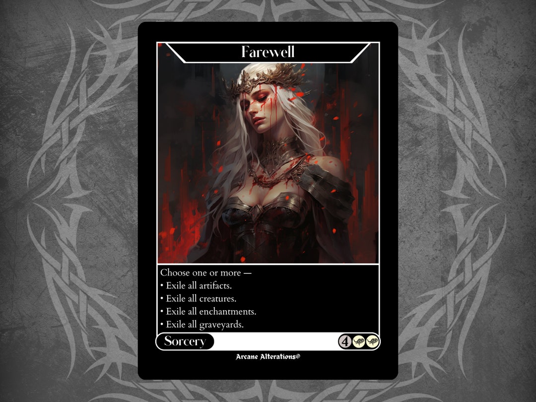 Farewell - Full Art Custom Card - Etsy