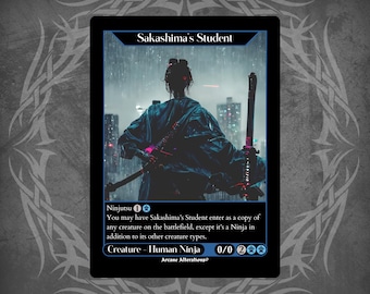 Mtg Altered Art Card Sakashima's Student - Etsy
