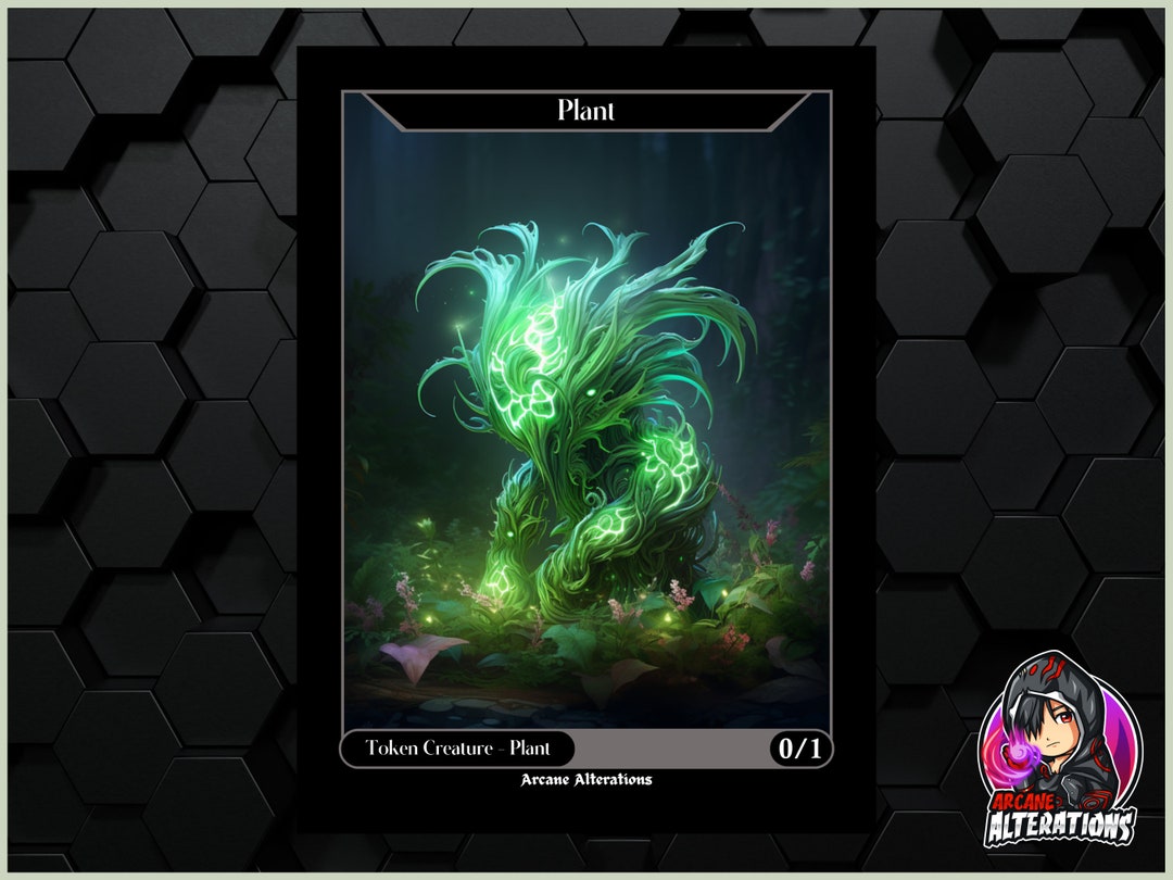 Plant Token - Full Art Custom Card - Etsy