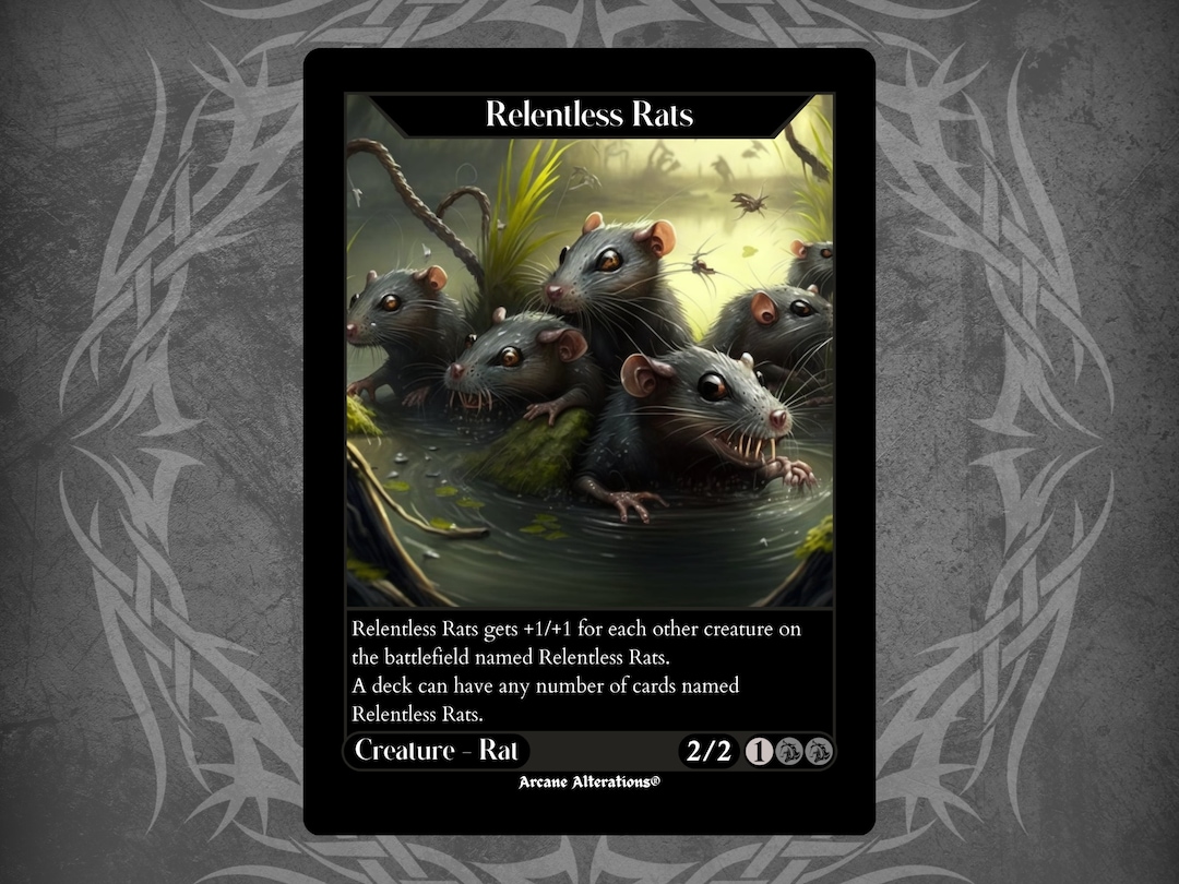 Relentless Rats - Full Art Custom Card - Etsy