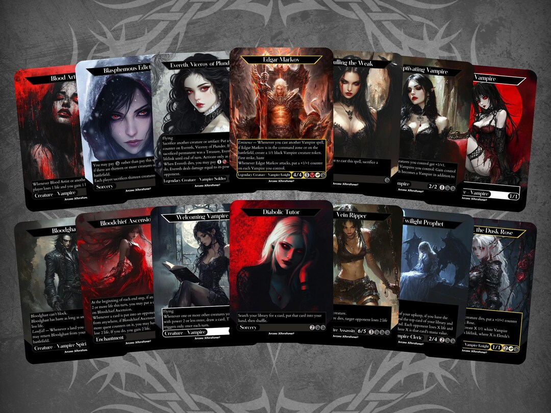 Vampire Bundle - Proxy Full Art Custom Card - Etsy