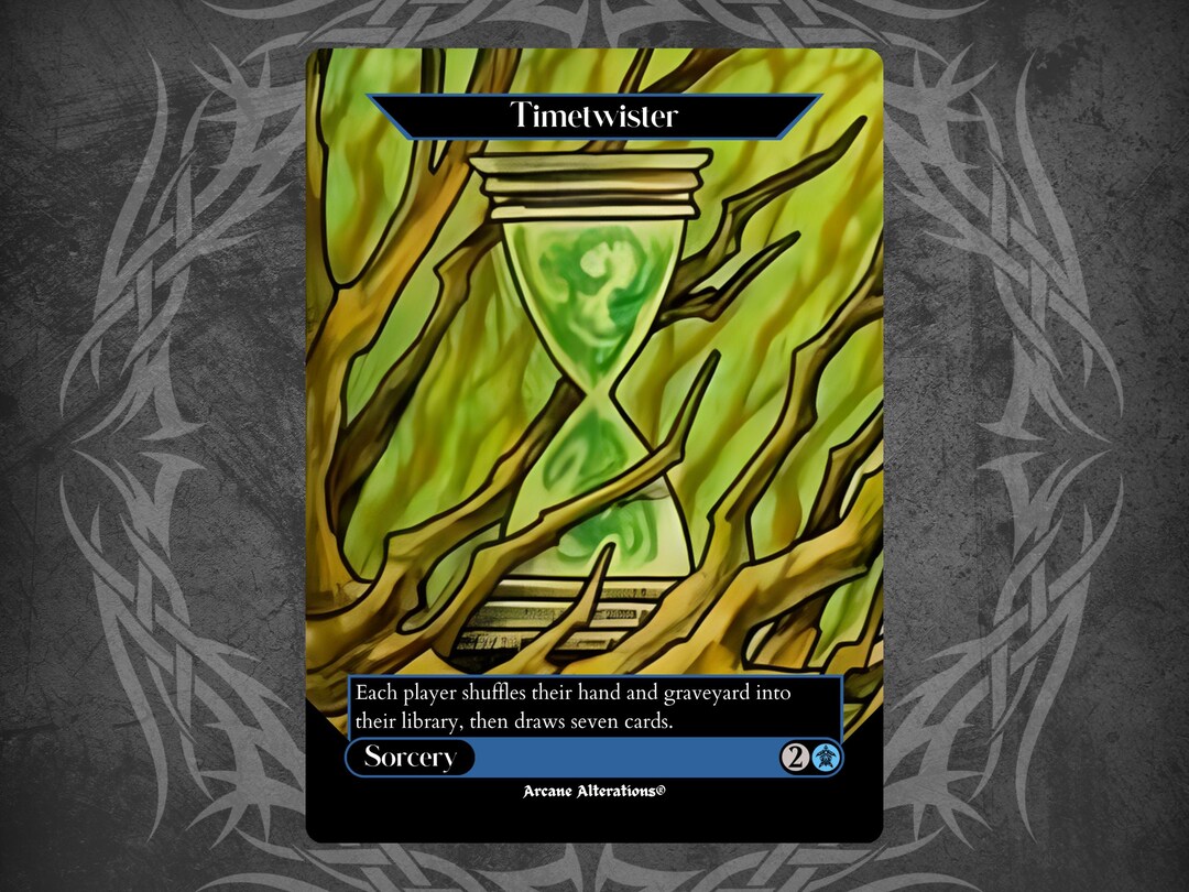 Timetwister - Proxy Full Art Custom Card - Etsy