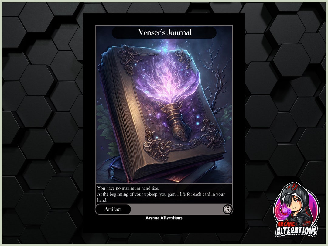 Venser's Journal Full Art Custom Card - Etsy