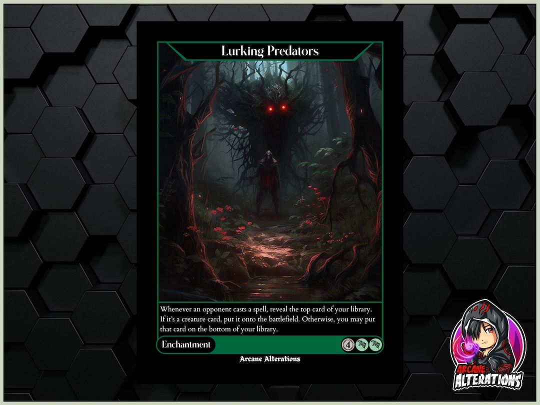 Lurking Predators Full Art Custom Card - Etsy