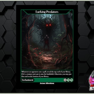 Lurking Predators Full Art Custom Card - Etsy