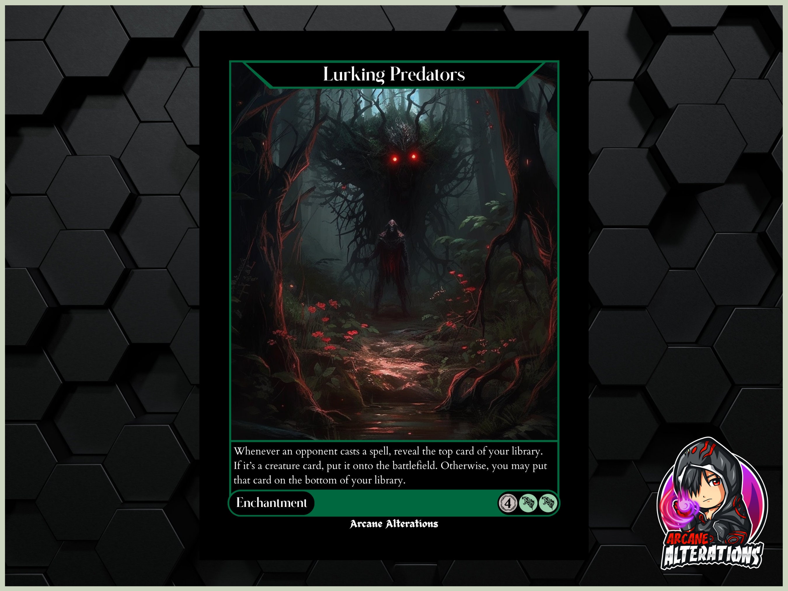 Lurking Predators Full Art Custom Card - Etsy