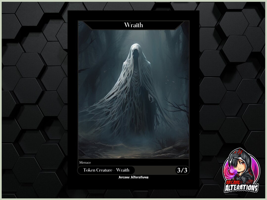 Wraith Token Full Art Custom Card - Etsy