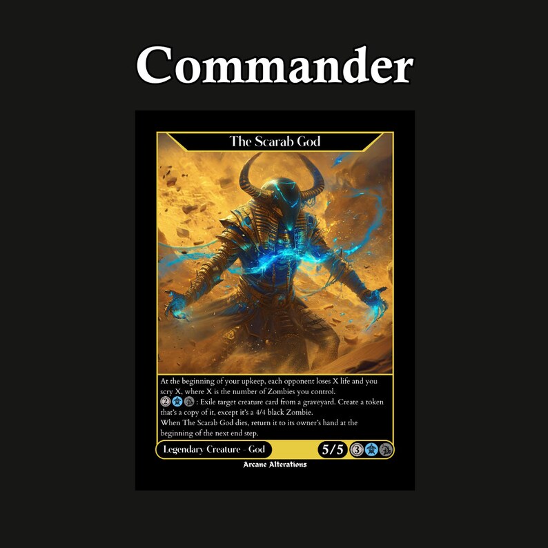 The Scarab God Zombie Tribal Reanimation Commander Deck Fully ...