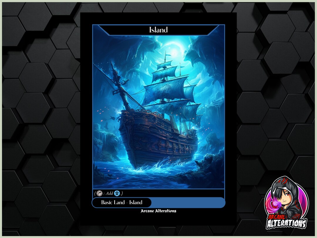 Basic Island Full Art Custom Card - Etsy