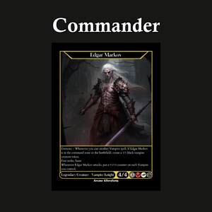 Edgar Markov Vampire Tribal Commander Deck Fully Custom - Etsy