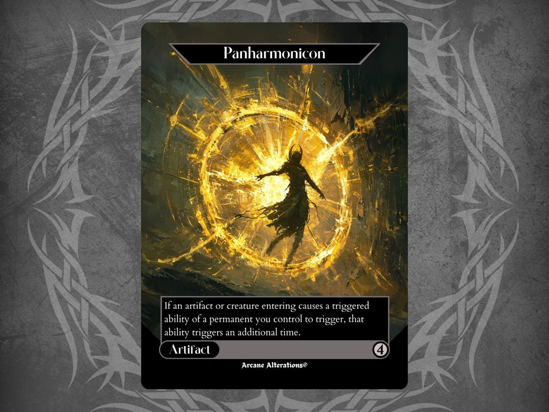 Panharmonicon - Proxy Full Art Custom Card - Etsy