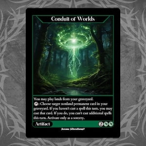 Conduit of Worlds - Full Art Custom Card - Etsy