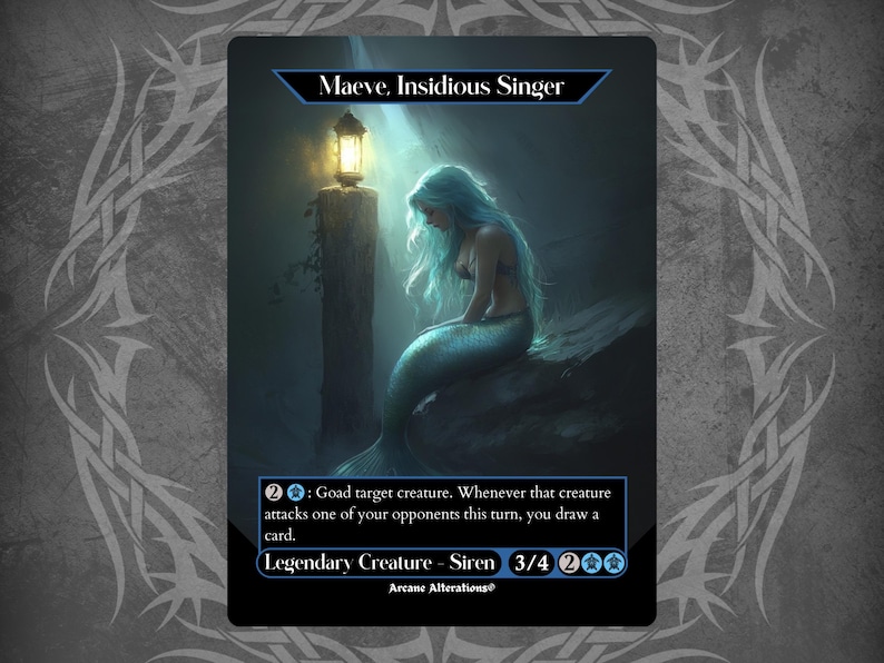 Maeve, Insidious Singer - Proxy Full Art Custom Card - Etsy