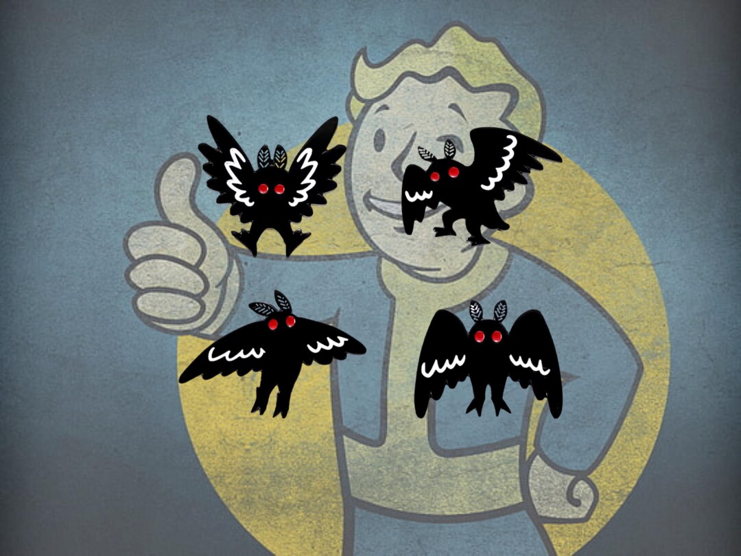 Fallout Mothman Pin Set Collectibles - Etsy