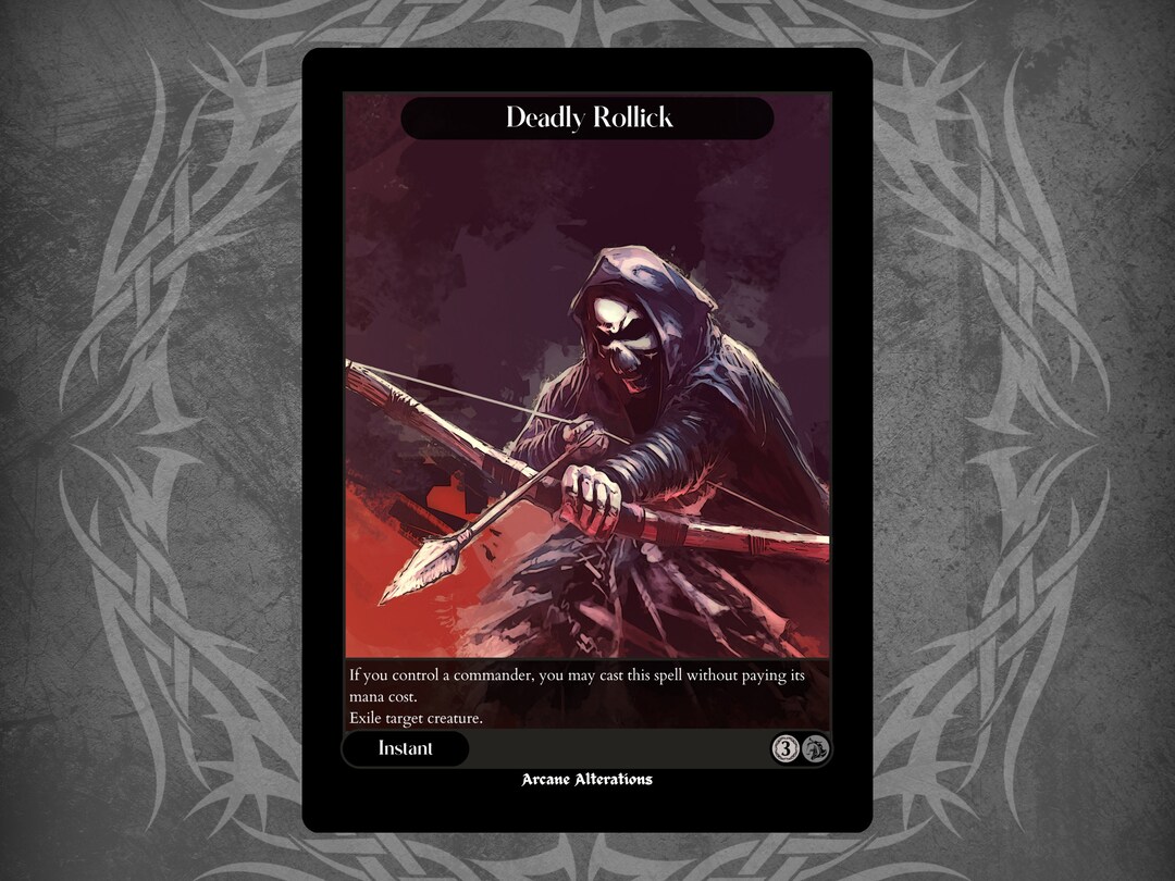 Deadly Rollick Full Art Custom Card - Etsy