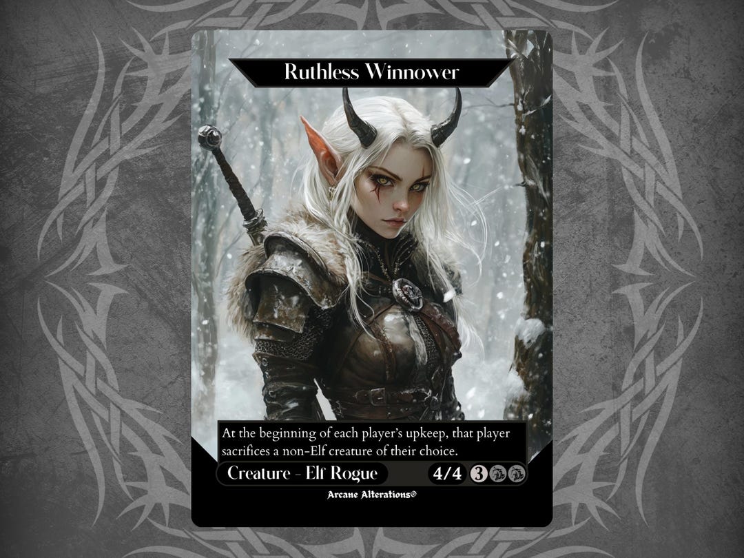 Ruthless Winnower - Proxy Full Art Custom Card - Etsy