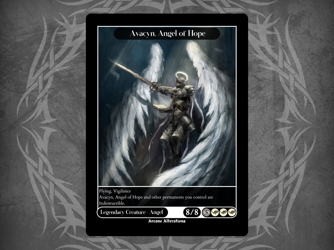 Avacyn, Angel of Hope - Full Art Custom Card - Etsy