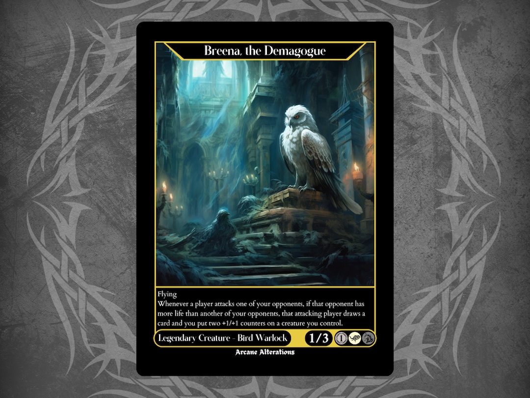 Breena, the Demagogue - Full Art Custom Card - Etsy