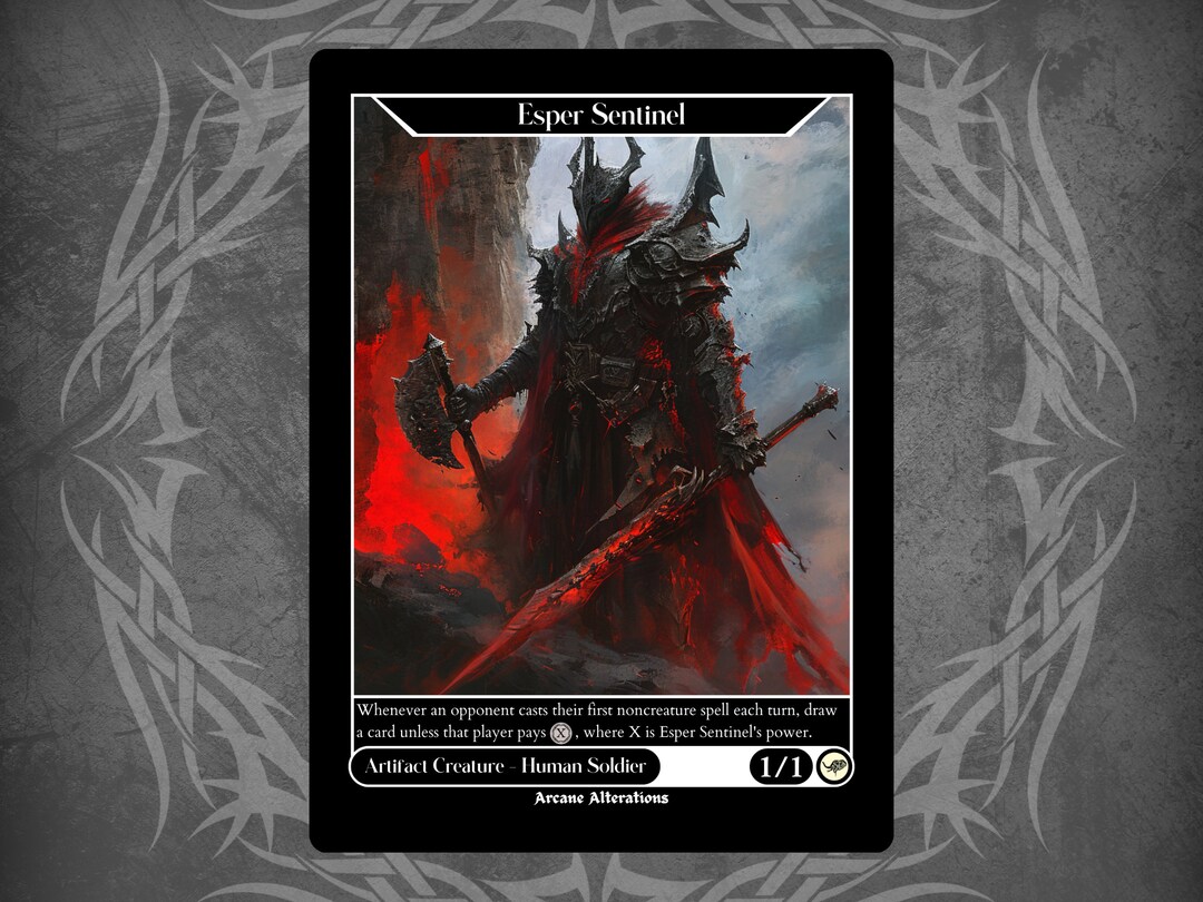 Esper Sentinel Full Art Custom Card - Etsy