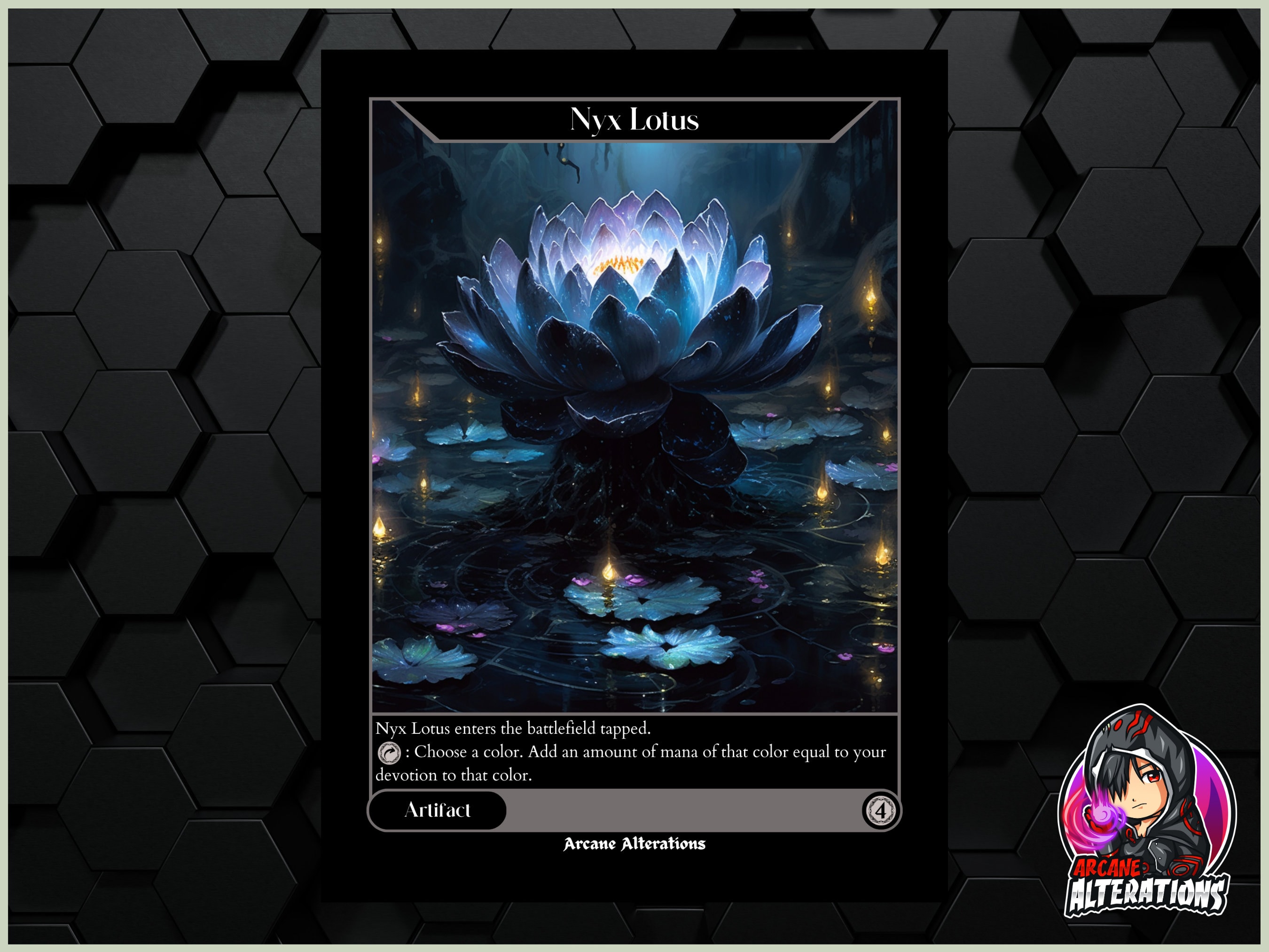 Nyx Lotus Full Art Custom Card - Etsy