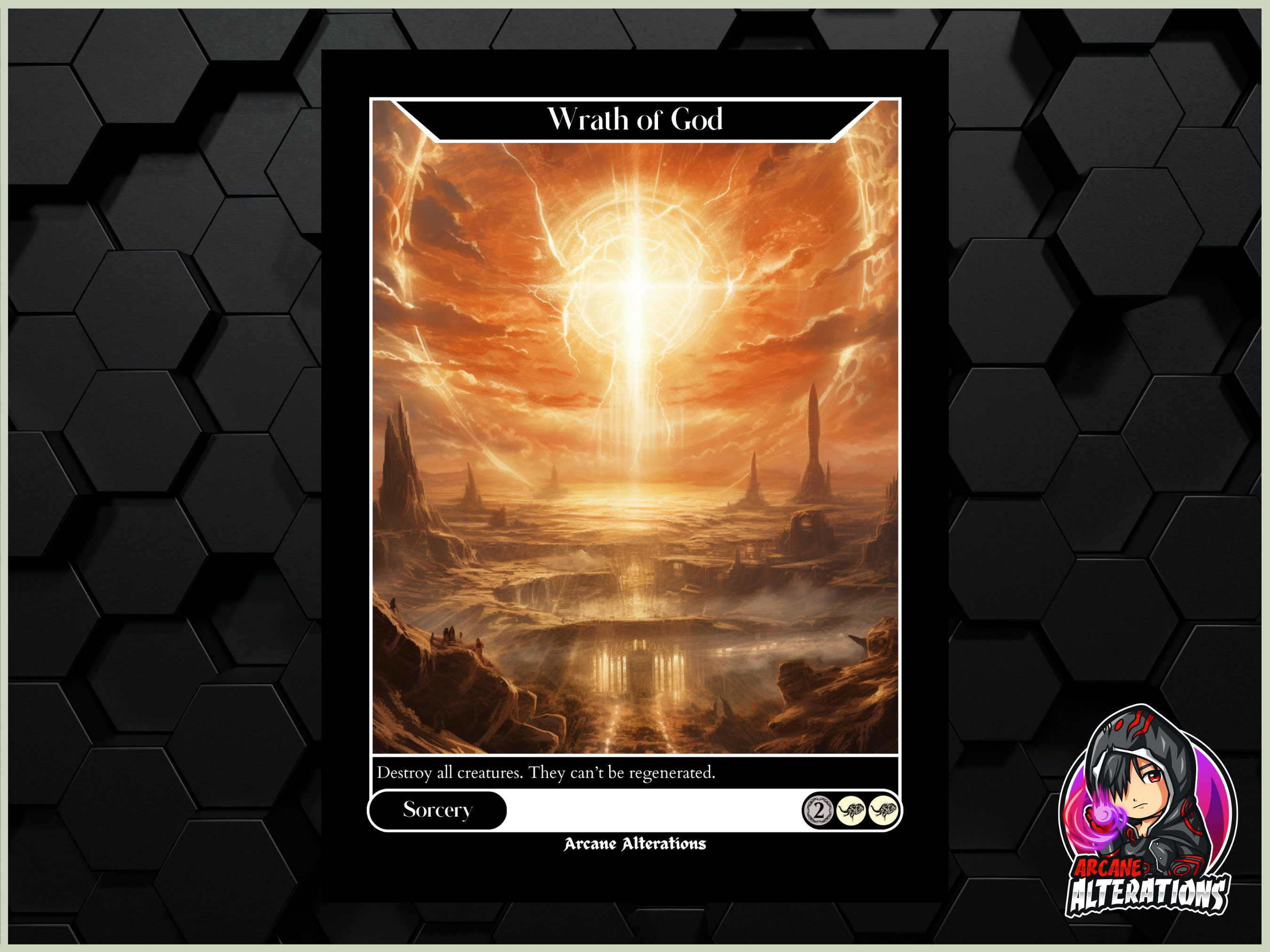 Wrath of God Full Art Custom Card - Etsy