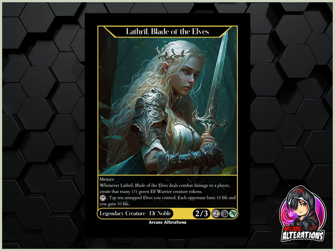 Lathril, Blade of the Elves Full Art Custom Card - Etsy