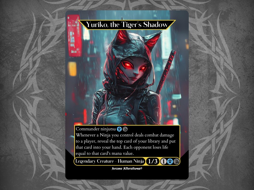 Yuriko, the Tiger's Shadow - Proxy Full Art Custom Card - Etsy
