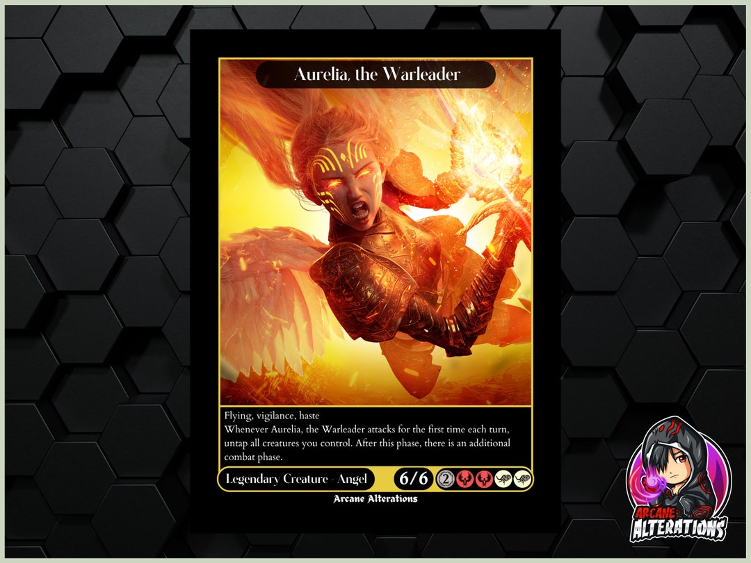 Aurelia, the Warleader Full Art Custom Card - Etsy