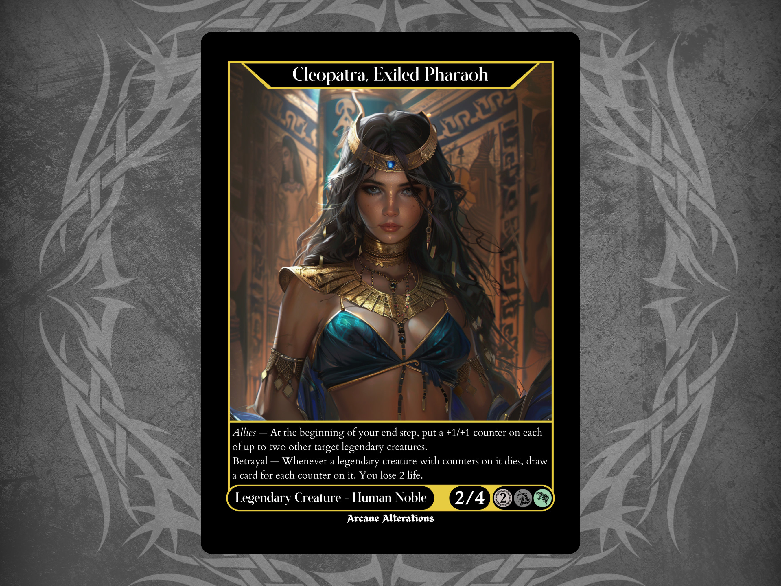Cleopatra, Exiled Pharaoh Full Art Custom Card - Etsy