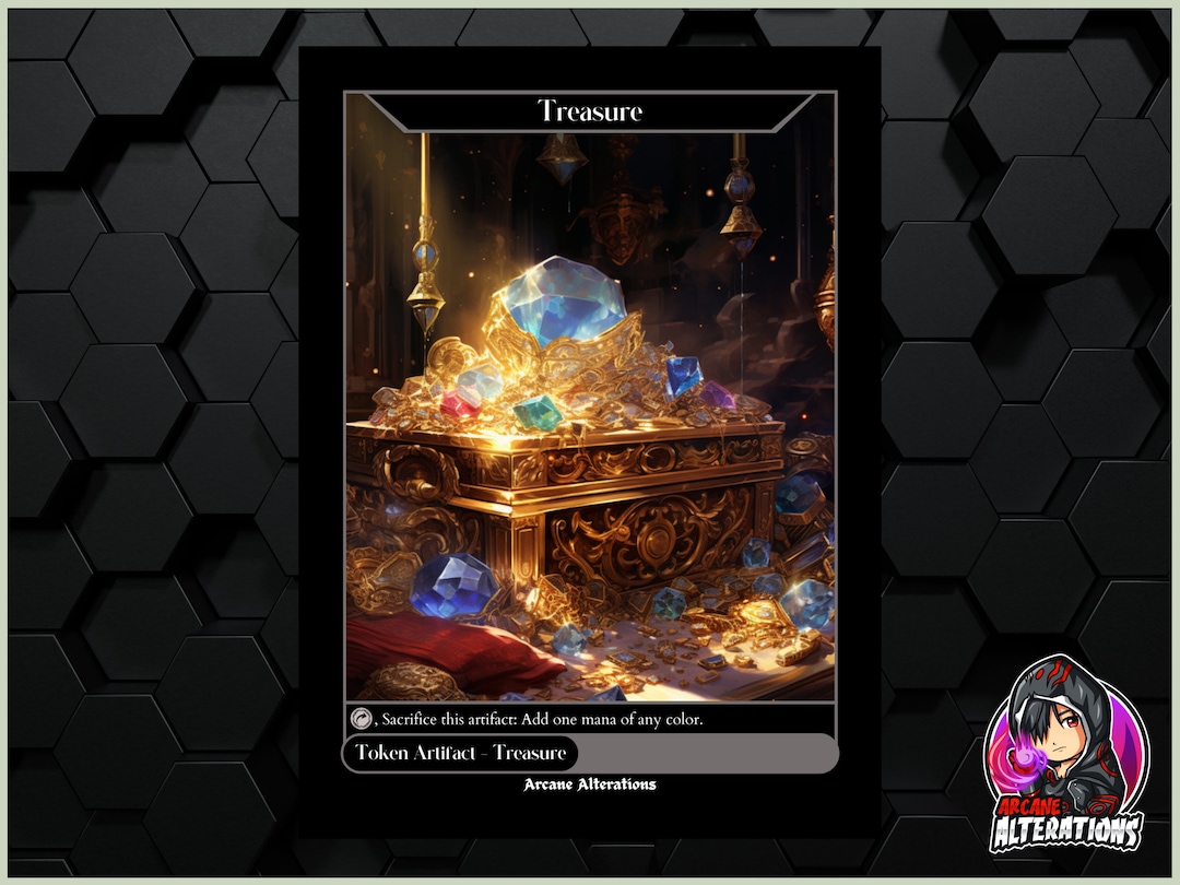Treasure Token - Full Art Custom Card - Etsy