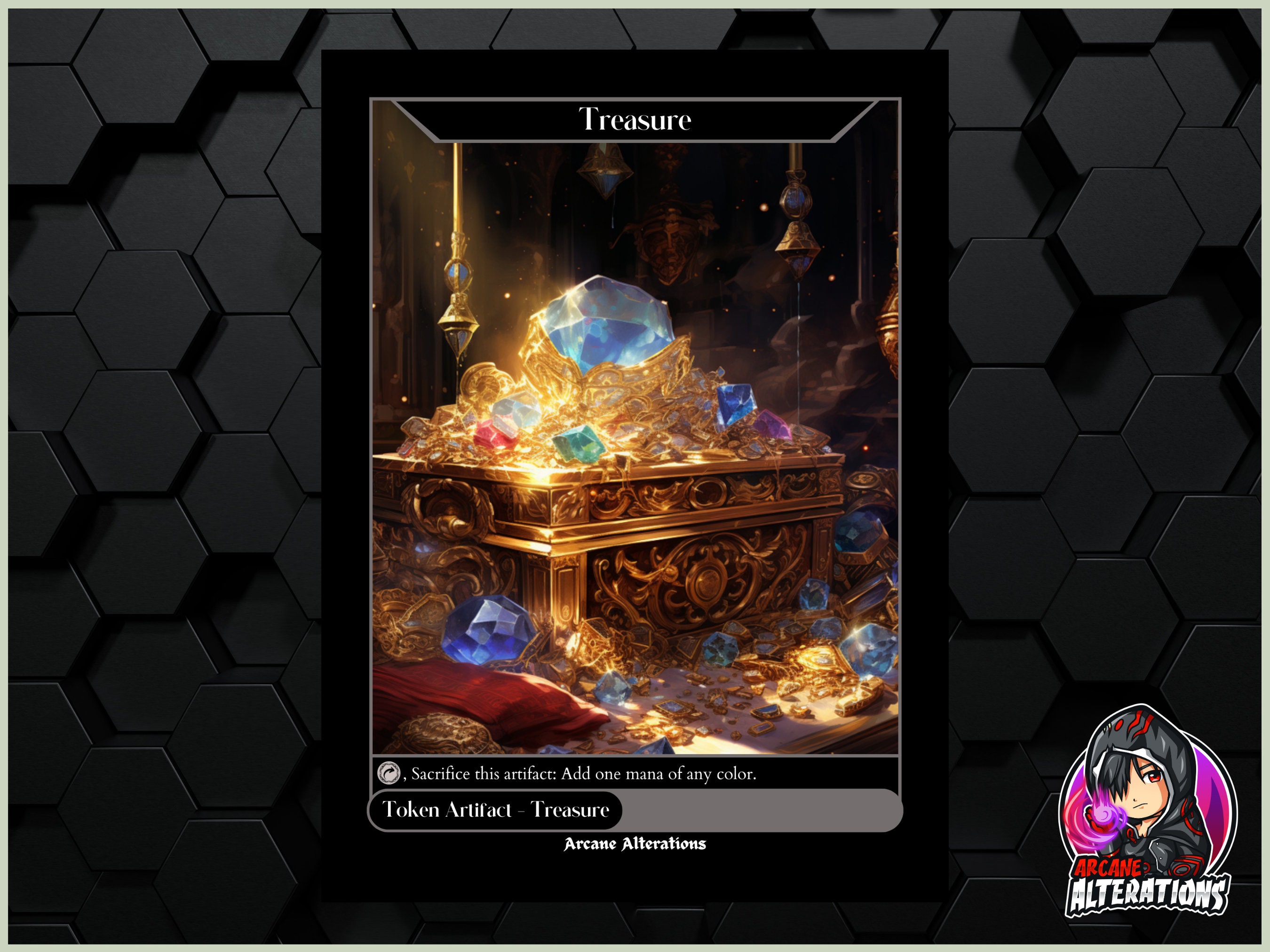 Treasure Token Full Art Custom Card - Etsy
