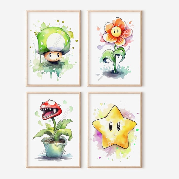 Mario Fire Flower Etsy
