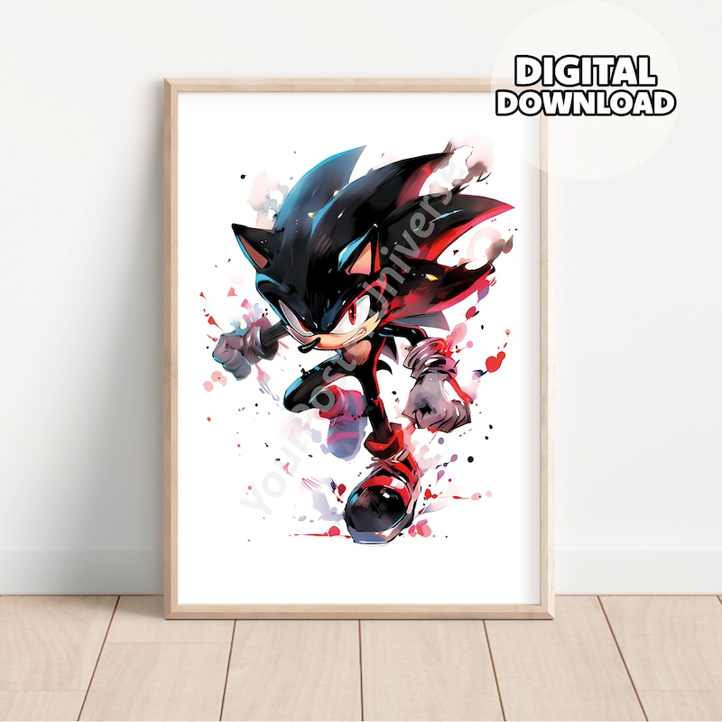 Shadow the Hedgehog Posters - Etsy
