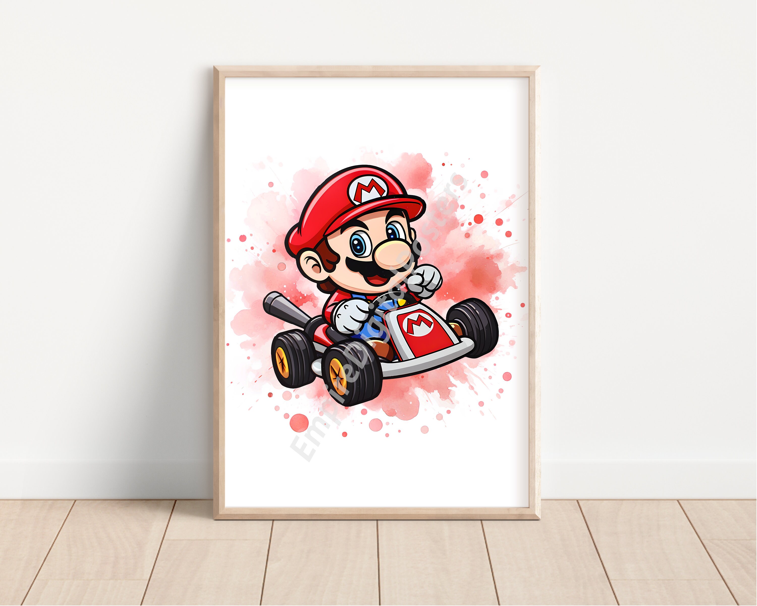 Watercolor Super Mario Poster - Wall Decor, Nursery Prints, Super Mario ...