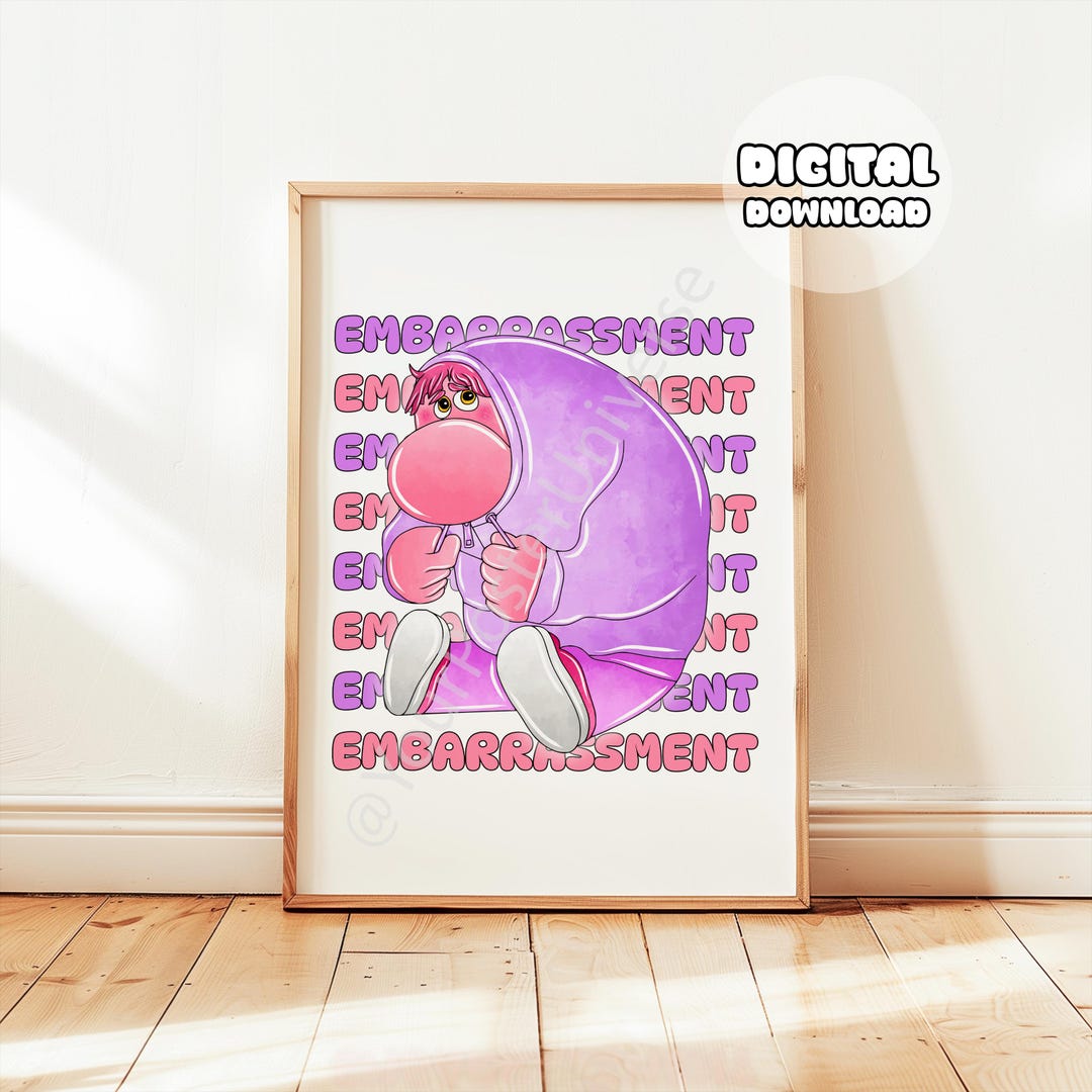 Modern Inside Out 2 Poster - Embarrassment Poster, Emotions Poster ...