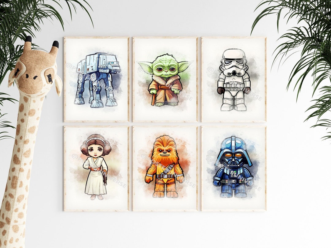 Nursery Star Wars Decor - Printable Poster Set, Star Wars Gifts, Gift ...