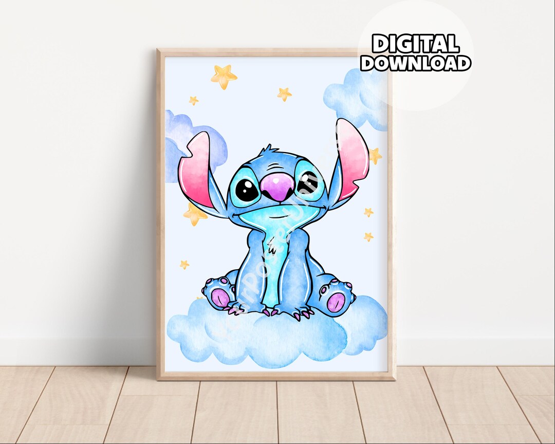 Nursery Stitch Poster - Drawing Wall Art, Baby Shower Gift, Stitch ...