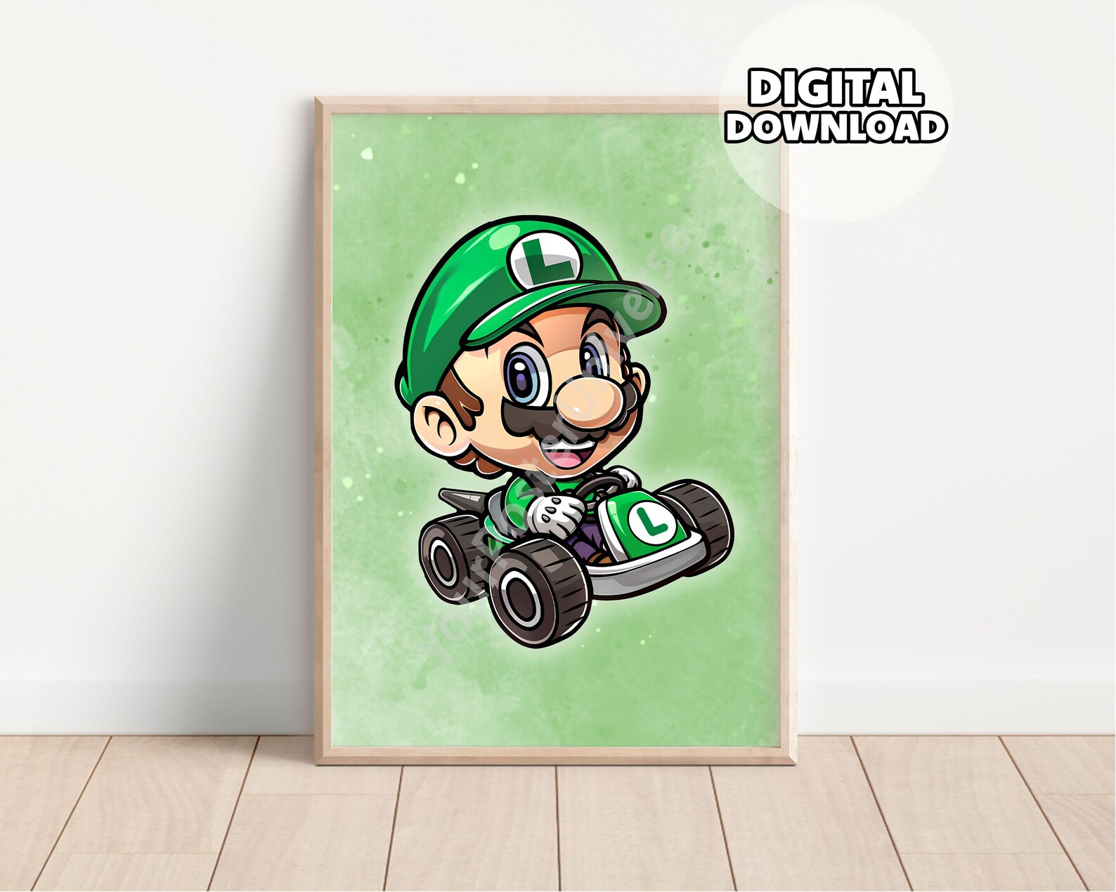 Full Watercolor Super Mario Bros Poster - Mario and Luigi, Prints for ...