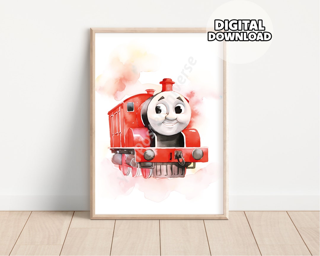 Nursery Thomas and Friends Wall Art Thomas Train Poster, Nursery ...