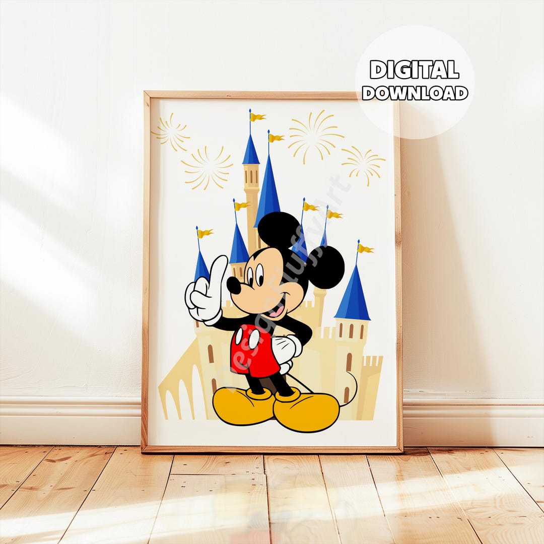Drawing Mickey Mouse Castle - Mickey & Friends, Digital Download, Kids ...