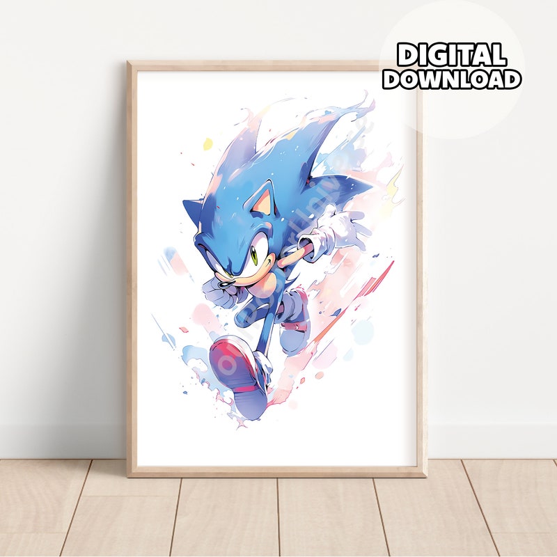 Sonic the Hedgehog Poster - Etsy UK