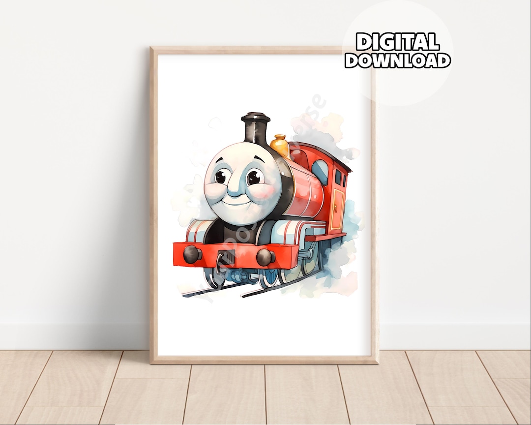 Nursery Thomas and Friends Wall Art Thomas Train Poster, Nursery ...