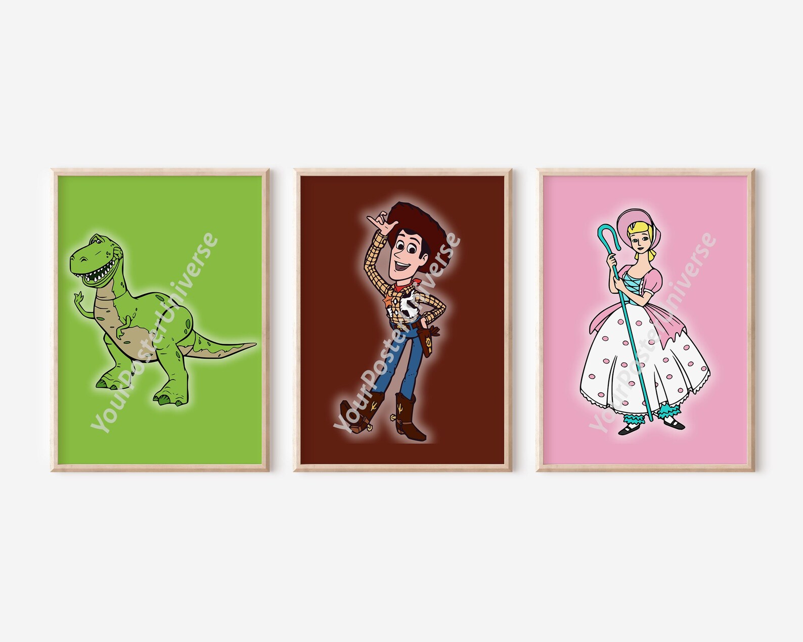 9 Full Color Inspired Toy Story Prints - Kids Room Wall Art, Playroom ...
