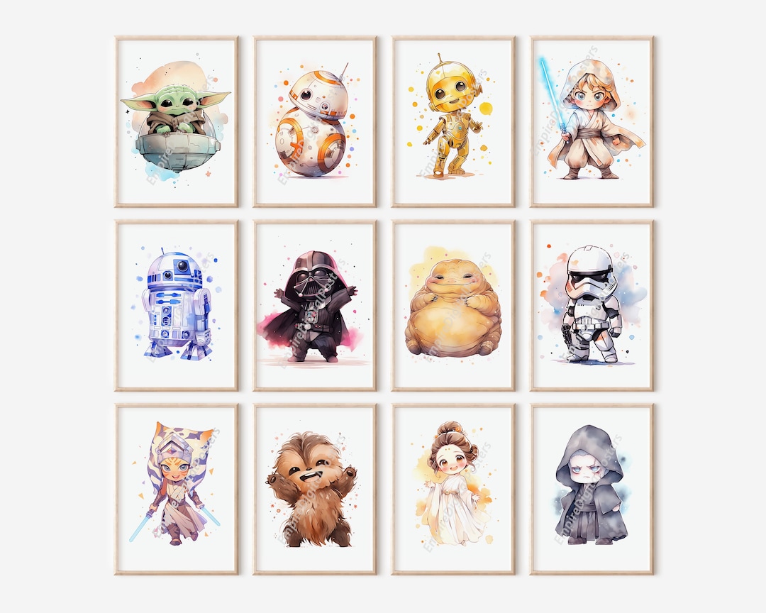 12 Digital Star Wars Posters - Wall Decor, Digital Download, Prints for ...