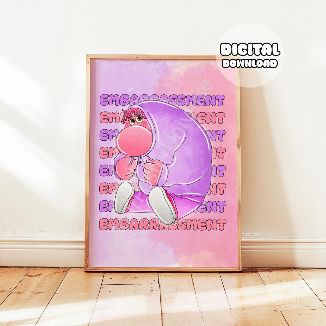 Modern Inside Out 2 Poster - Embarrassment Poster, Emotions Poster ...