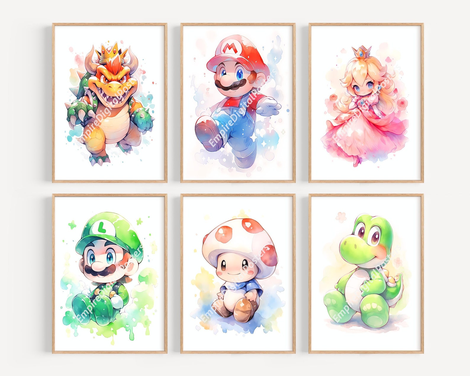 Printable Super Mario Posters Prints for Kids, Digital Download, Super ...