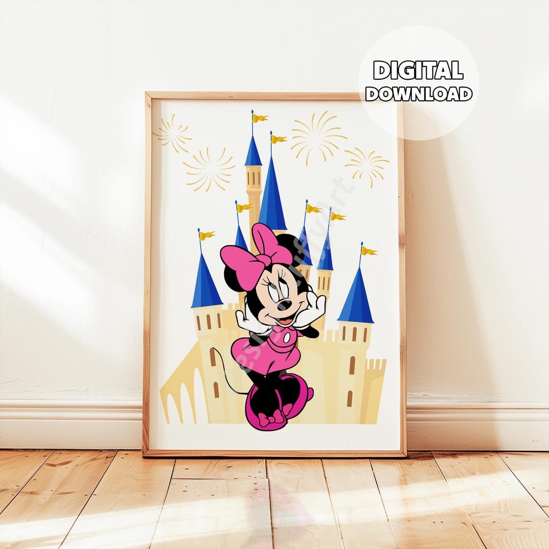Drawing Minnie Mouse Castle - Mickey & Friends, Digital Download, Kids ...