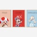 9 Super Mario Bros Wall Art Colorful Posters, Nursery Decor, Kids Room ...