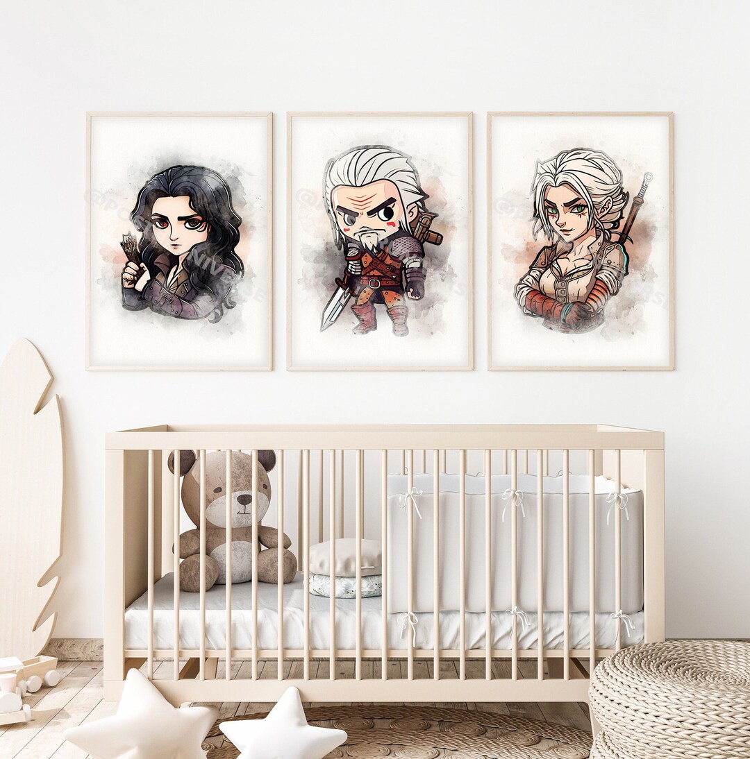 The Witcher Poster Set - Geralt of Rivia Poster, Nursery Prints ...